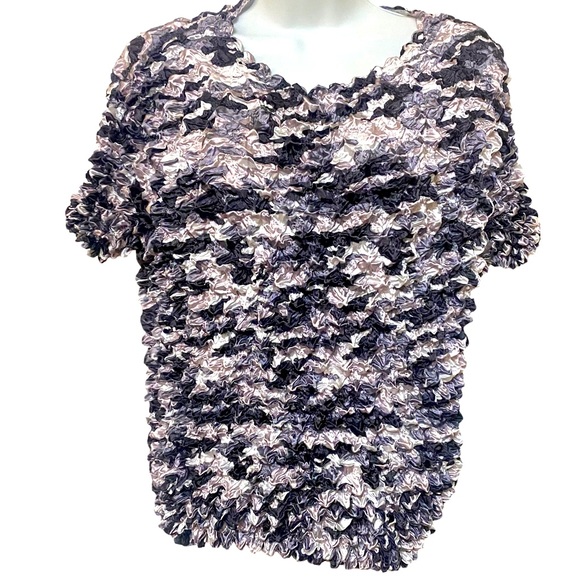 Vintage | Tops | Y2k Camo Stretch Popcorn Scrunch Top | Poshmark